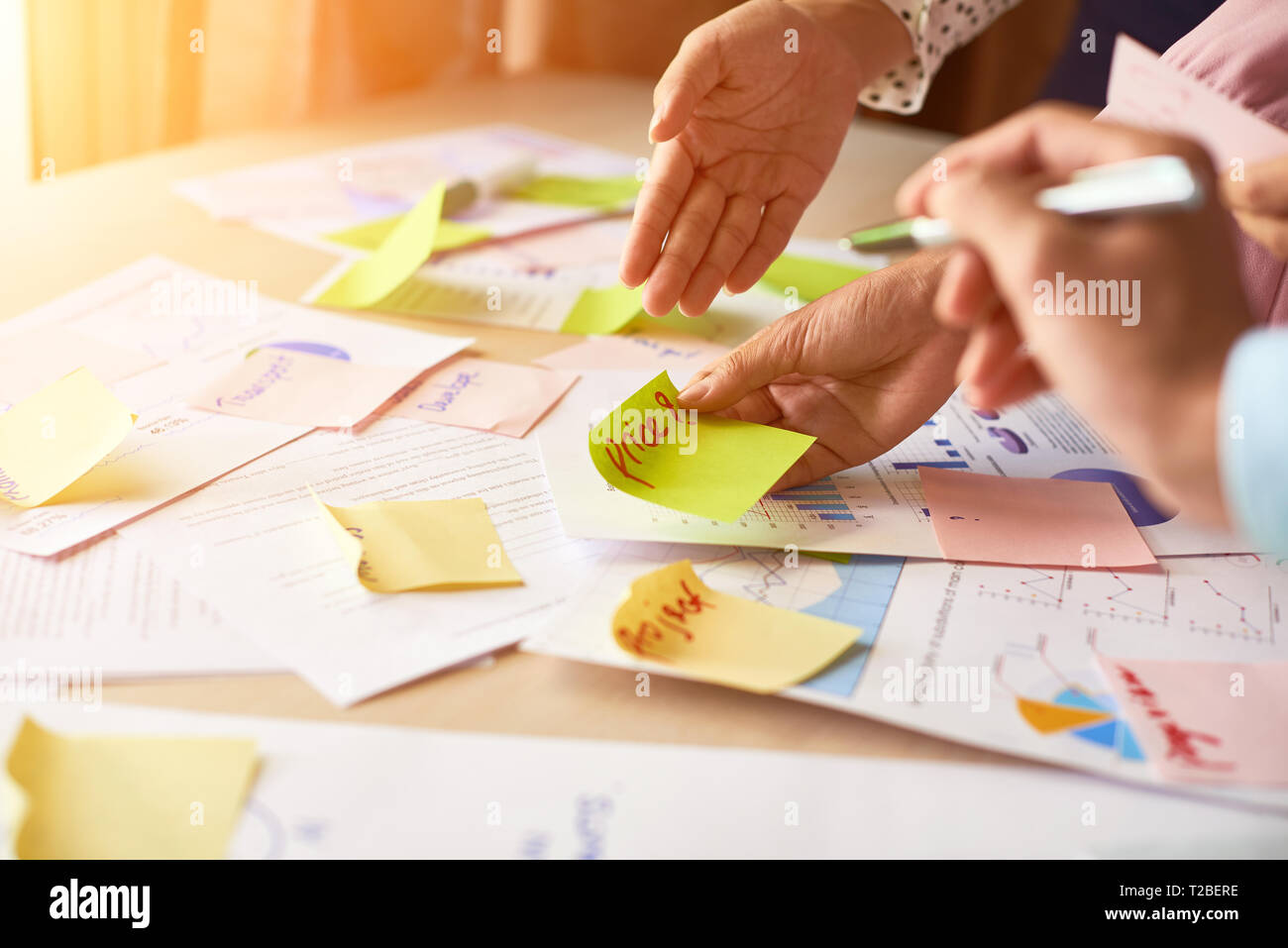 Business people working with charts and graphs Stock Photo - Alamy