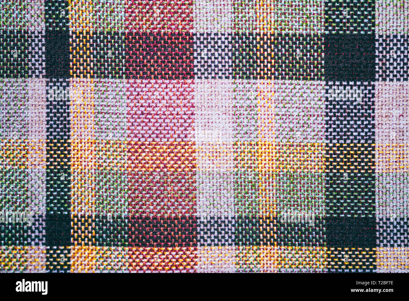 Texture of fabric with a classic check pattern Stock Photo - Alamy