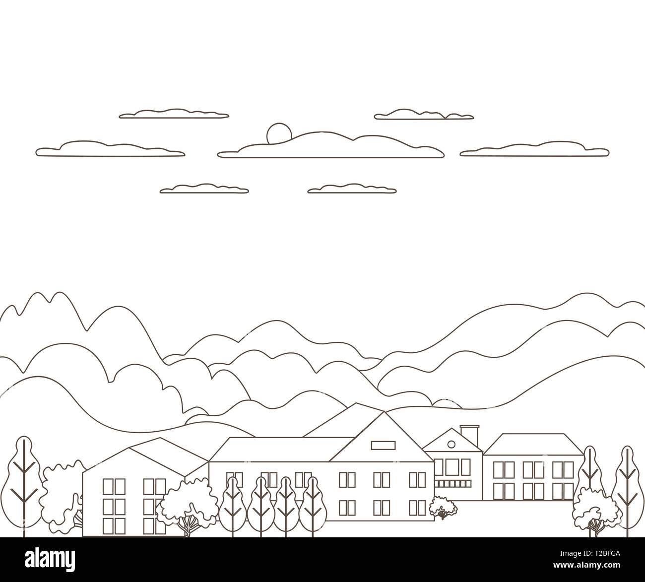 Rural stile Stock Vector Images - Alamy