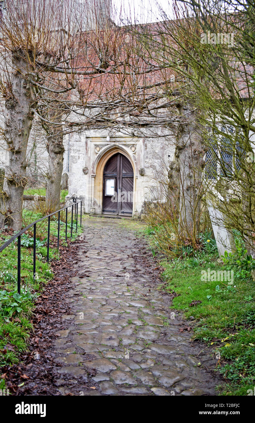Pathway Leading To Church Door High Resolution Stock Photography and ...