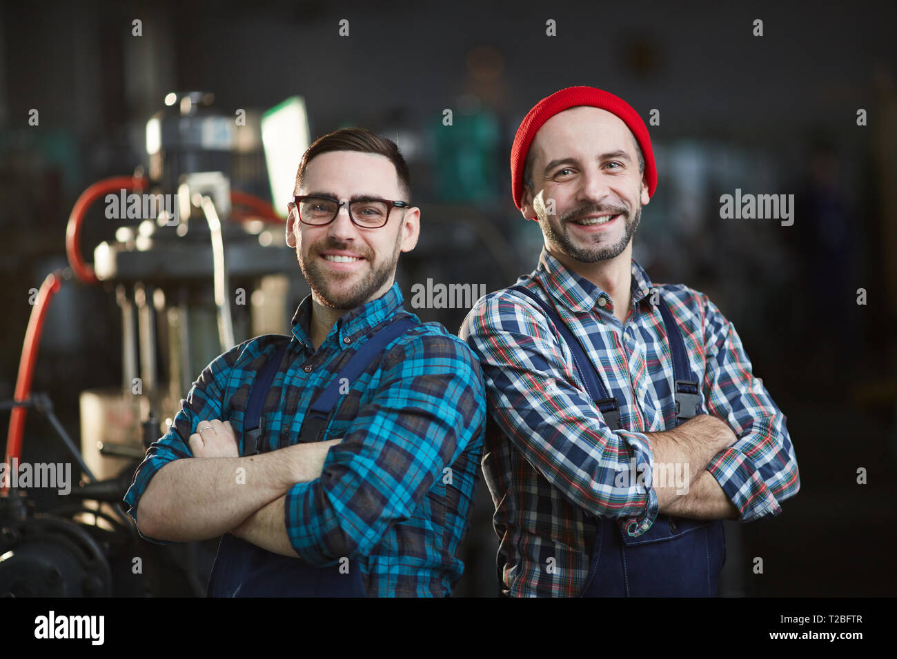 Two modern workers hi-res stock photography and images - Alamy