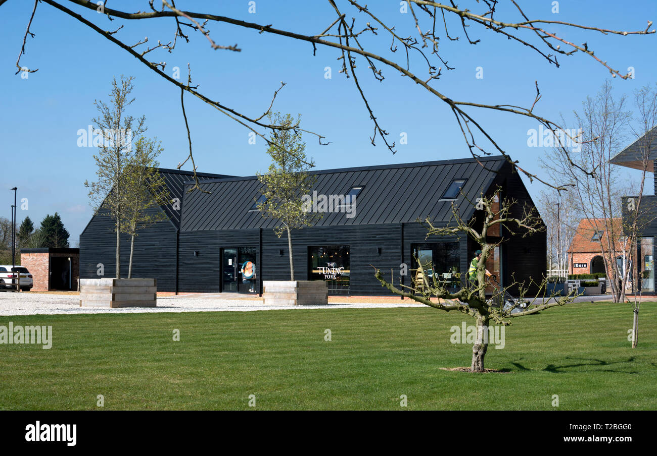 The Tuning Fork cafe, Houlton, Rugby, Warwickshire, UK Stock Photo - Alamy