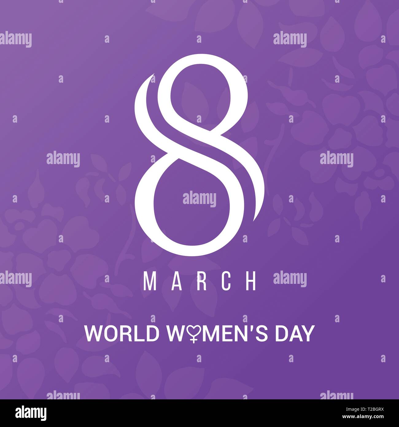 8 March logo vector design with international women's day background ...