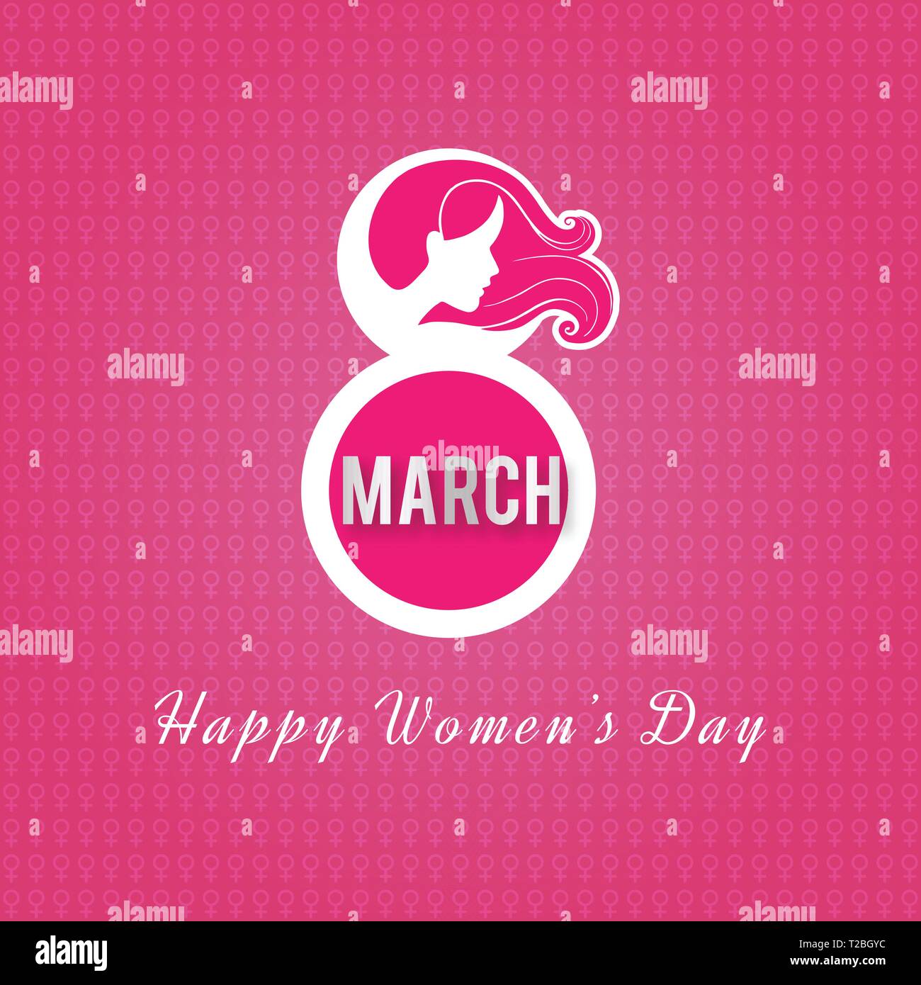 8 March logo vector design with international women's day background ...