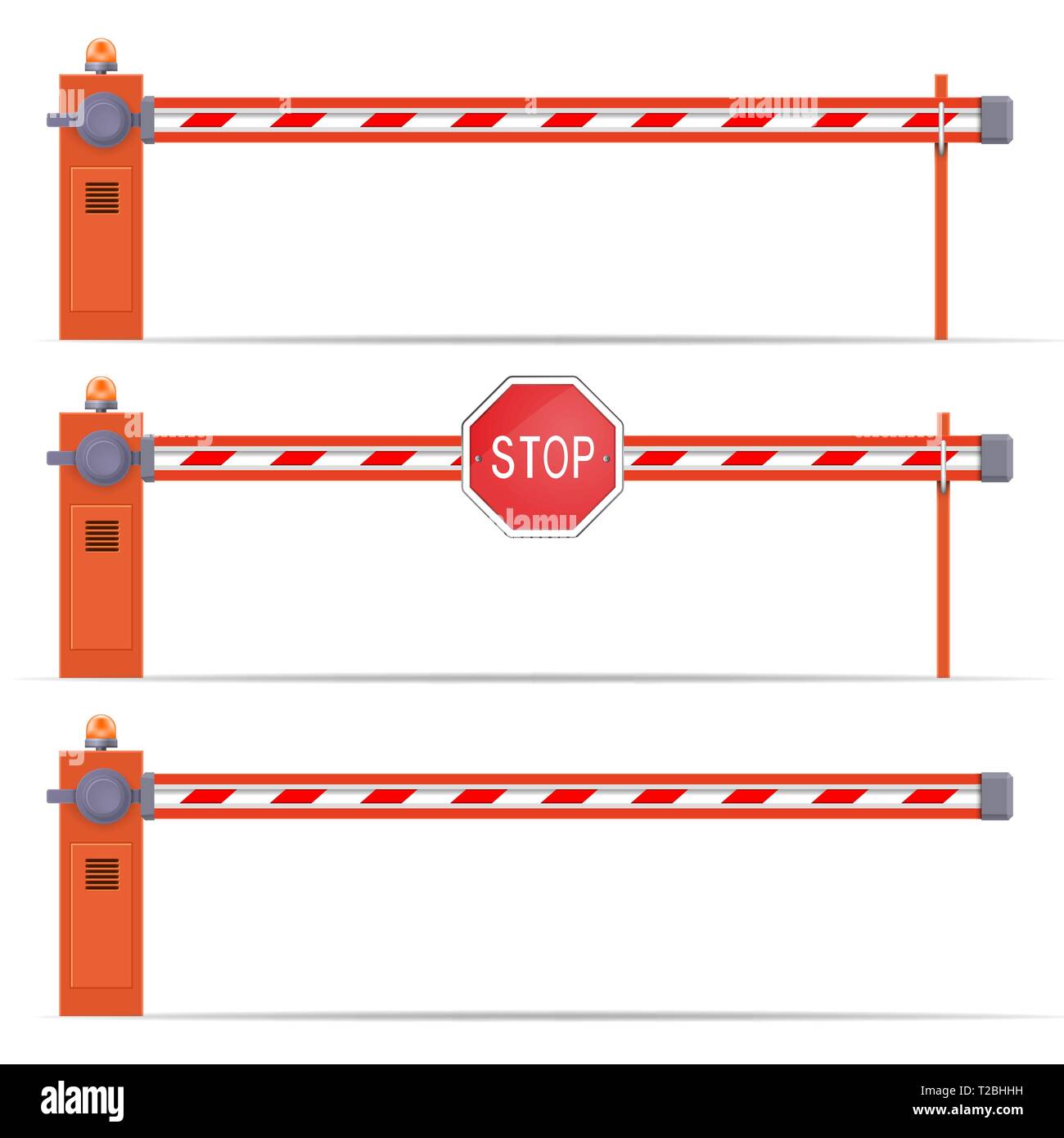 parking car barrier gate set Stock Vector Image & Art - Alamy