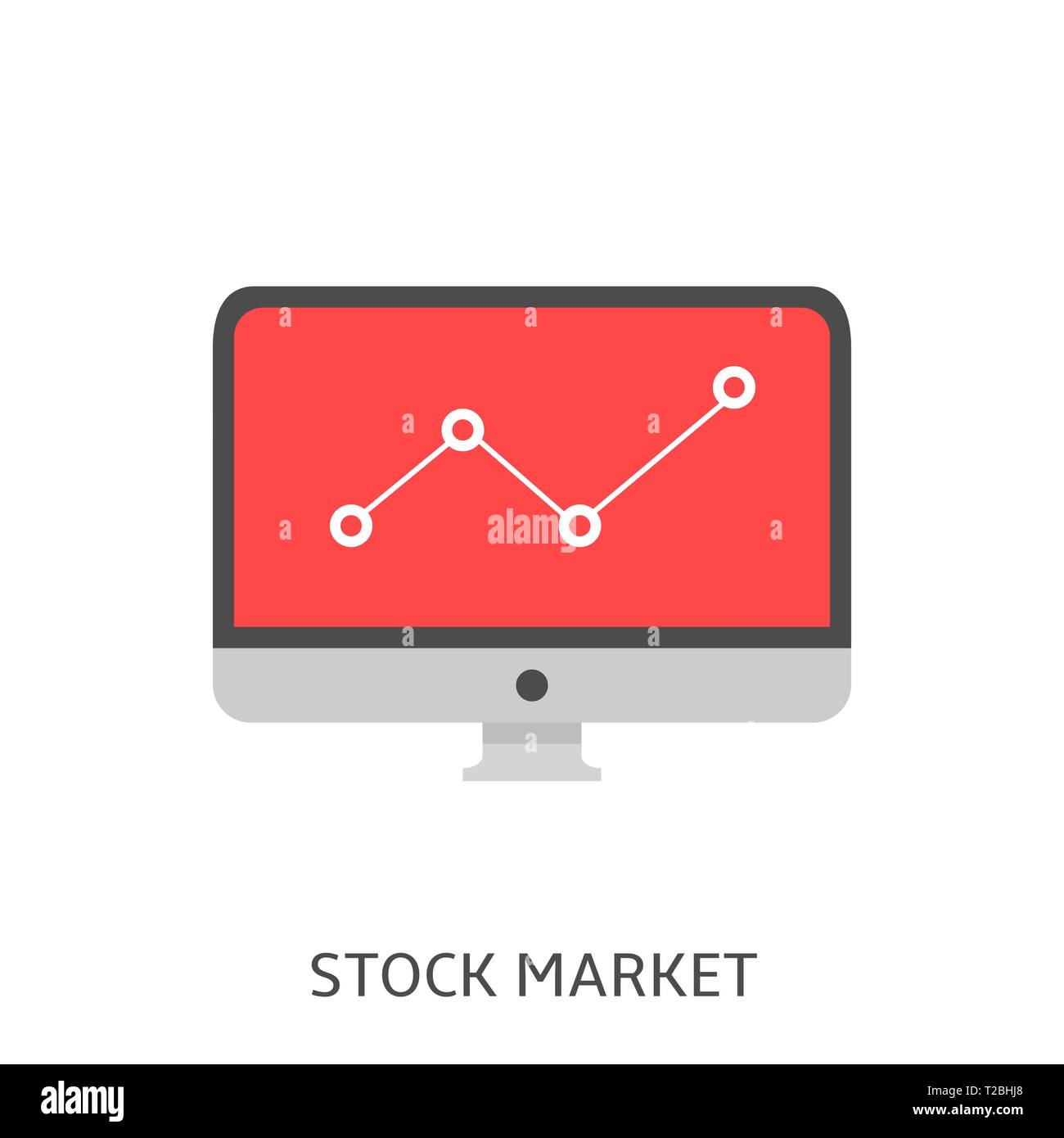 Data bar graph computer screen Stock Vector Images - Alamy
