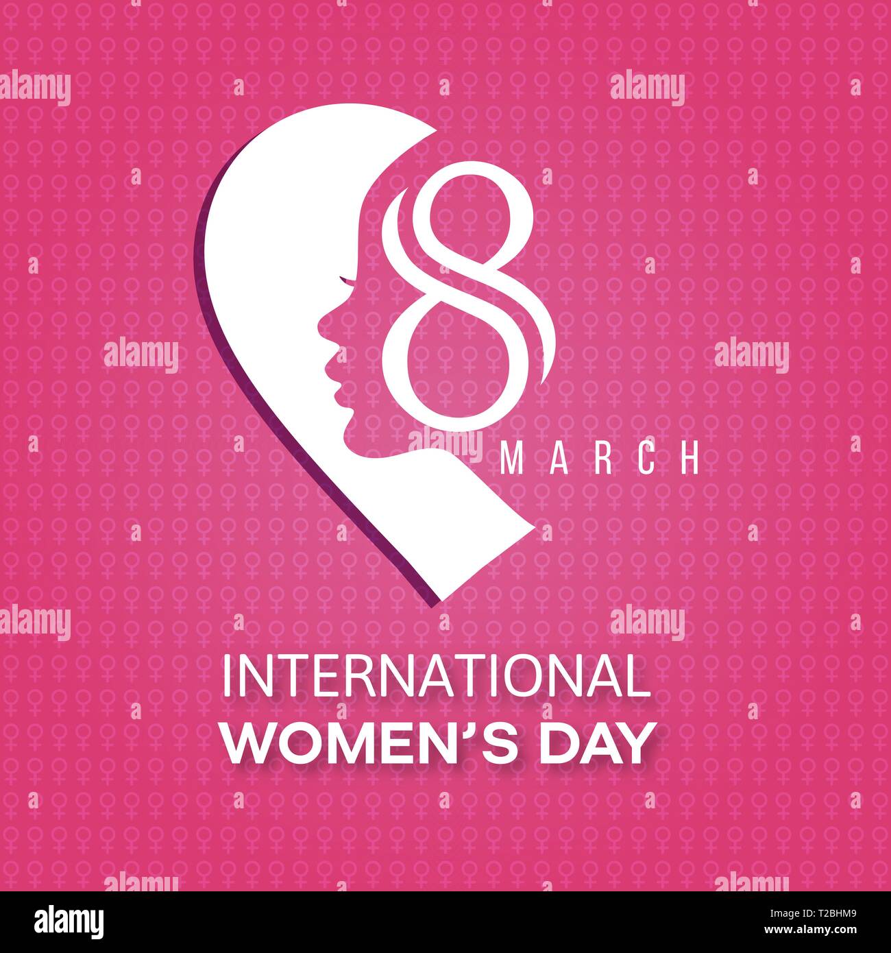 8 March logo vector design with international women's day background ...