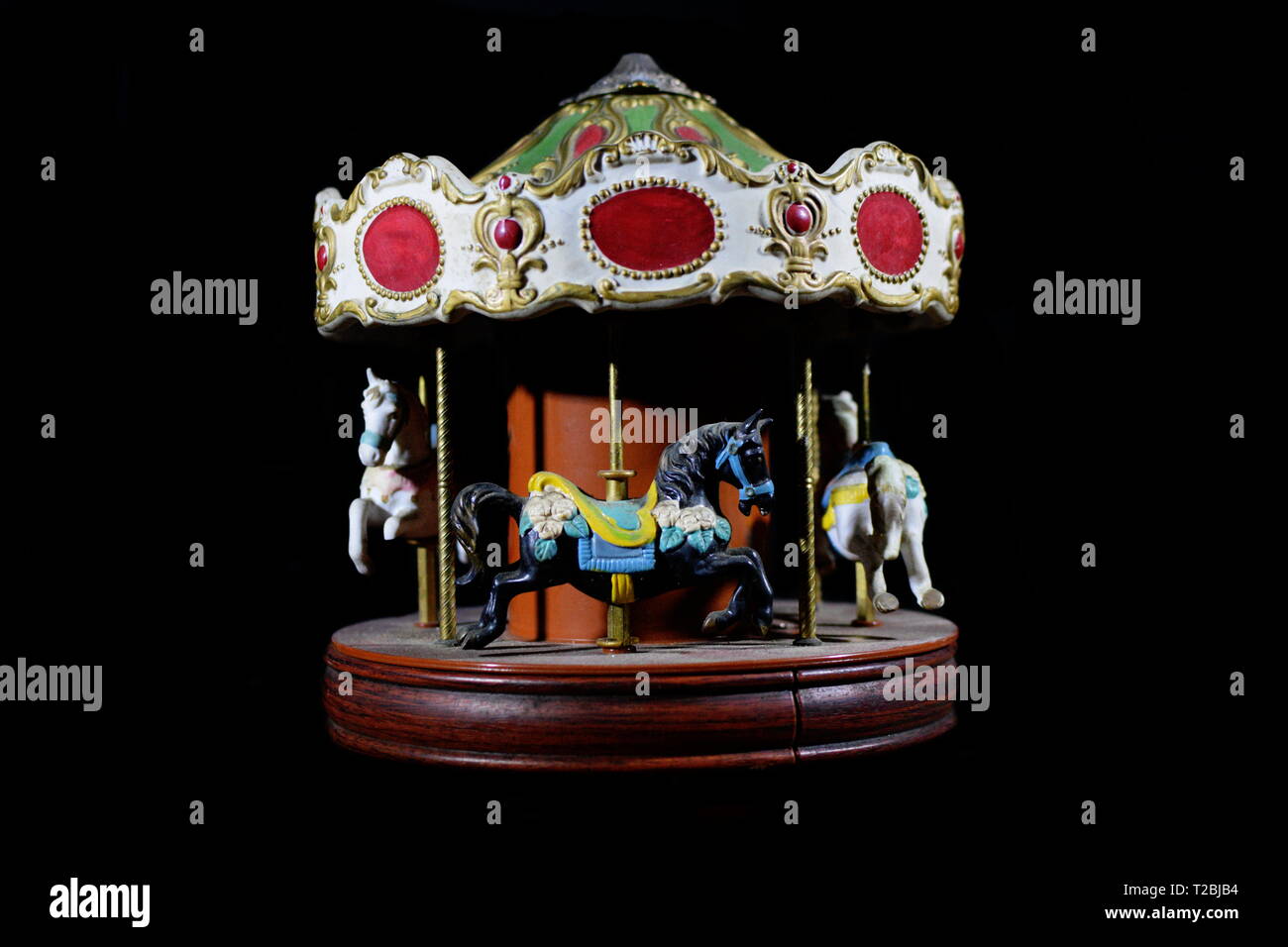 Old musical carousel toy Stock Photo - Alamy