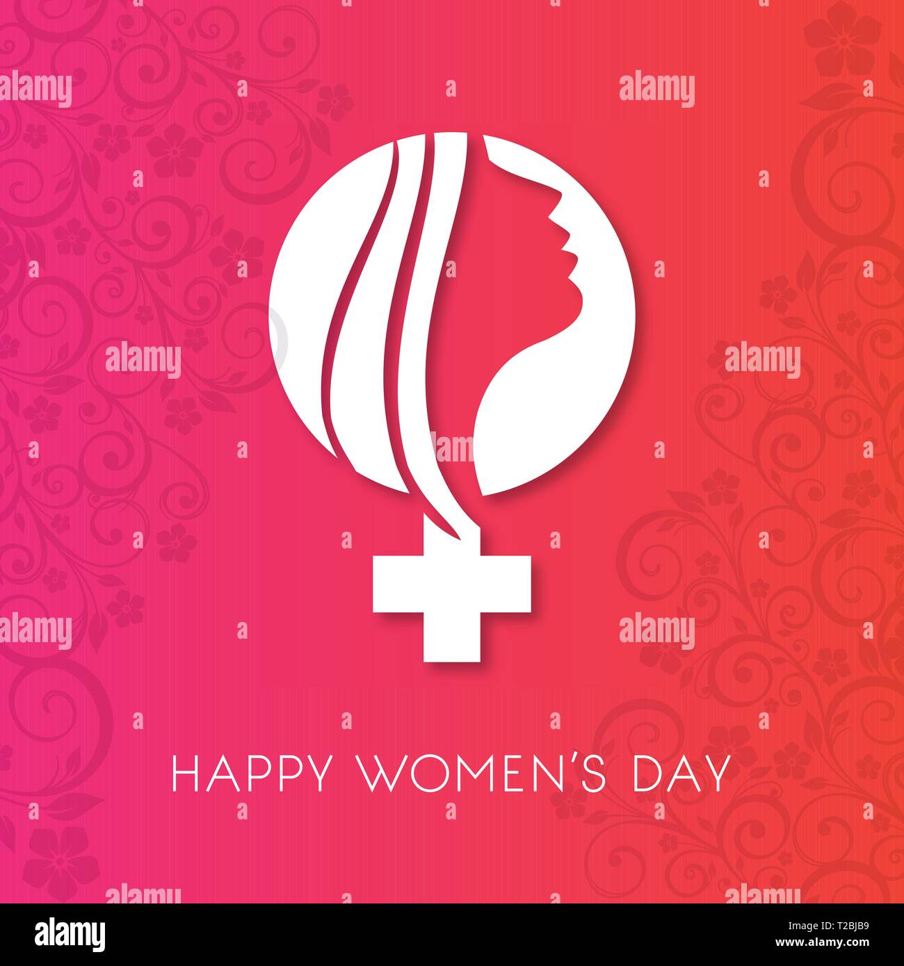 8 March logo vector design with international women's day background ...