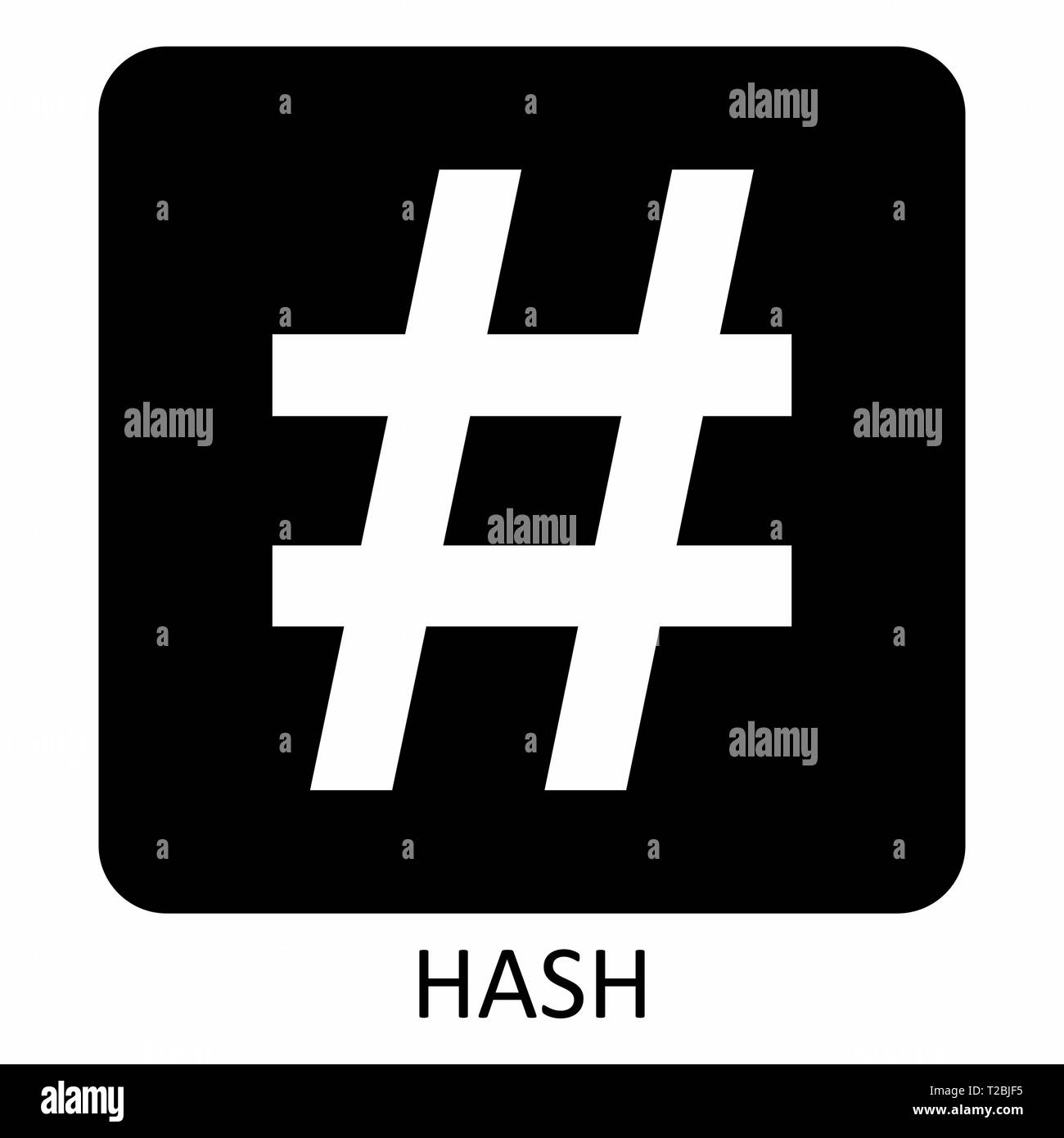Hashtag symbol illustration Stock Vector Image & Art - Alamy