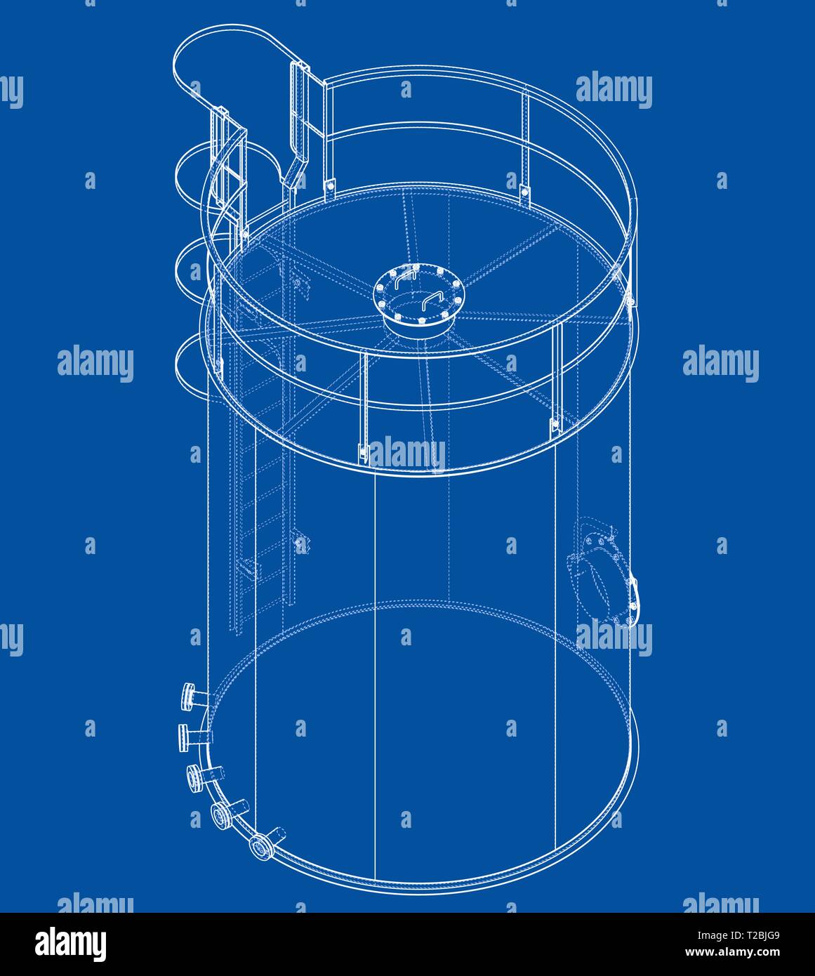 Oil tank farm Stock Vector Images - Alamy