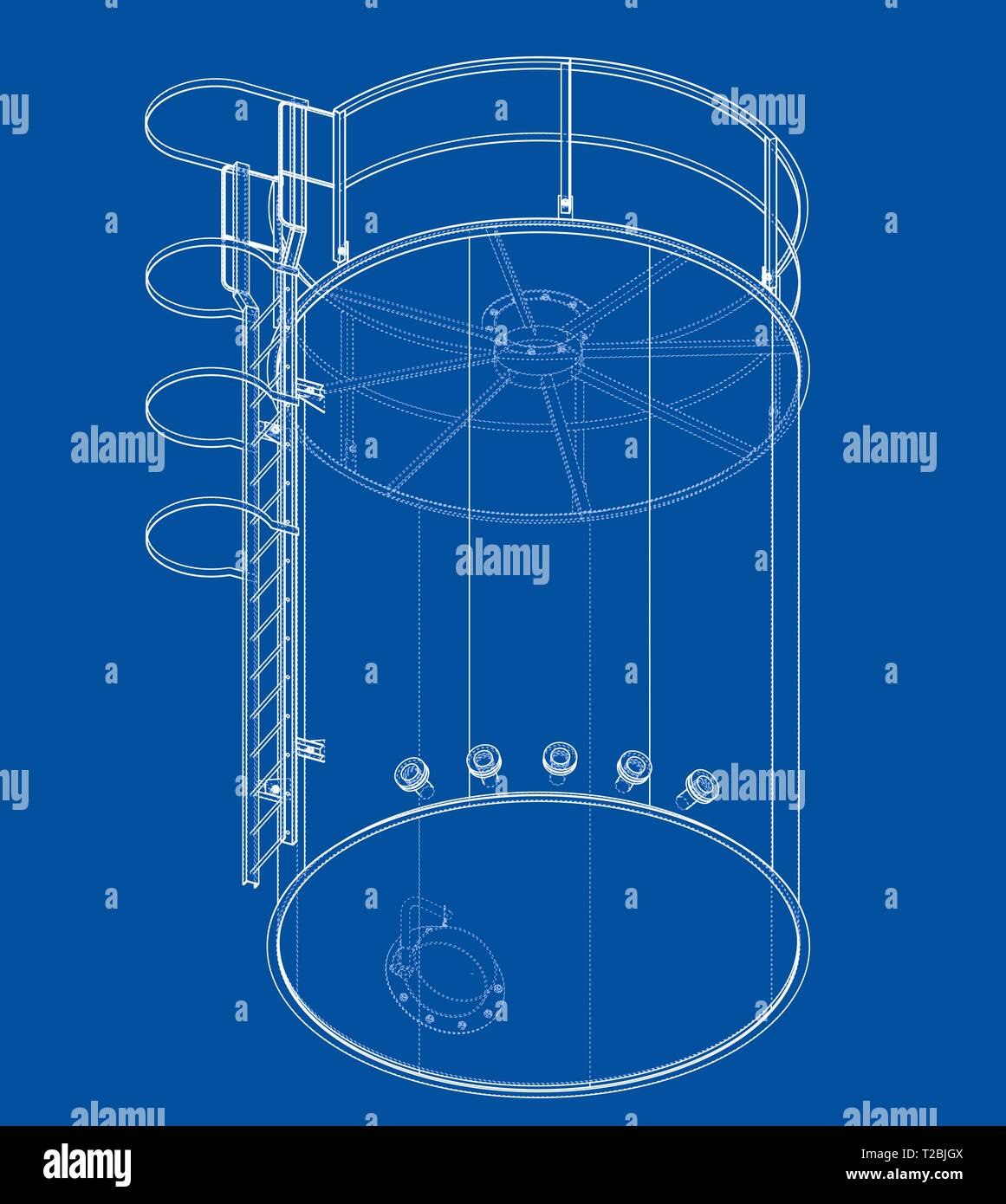 Oil tank farm Stock Vector Images - Alamy