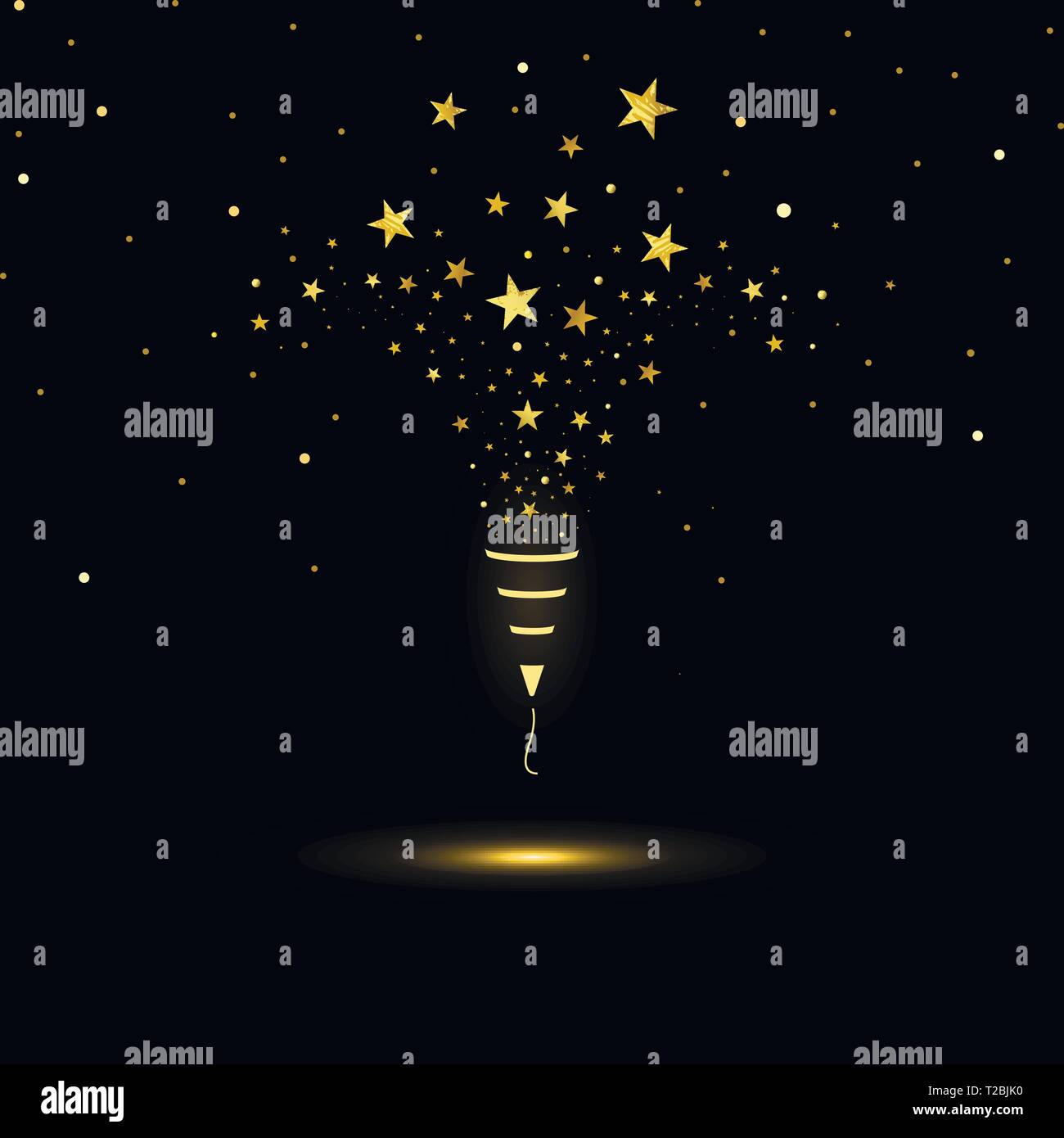 Party popper exploding Stock Vector Images - Alamy