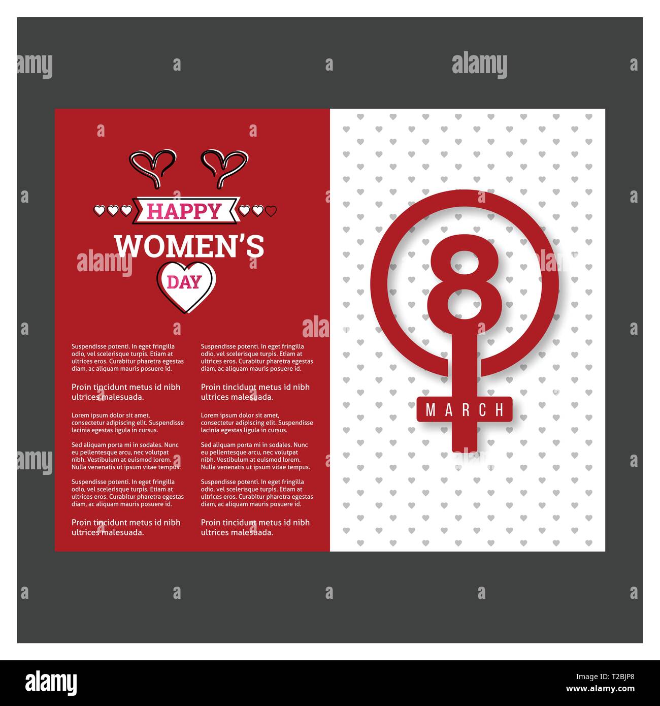 8 March logo vector design with international women's day background ...