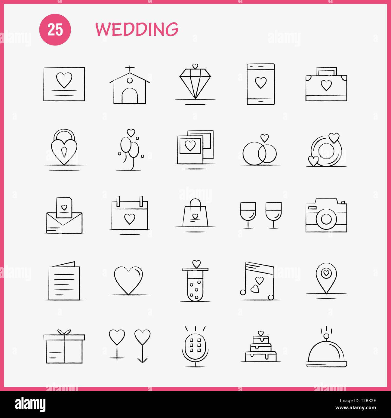 Wedding Infographic Icons