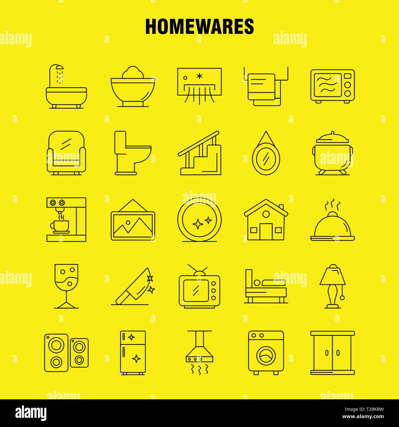 House wares Stock Vector Images - Alamy