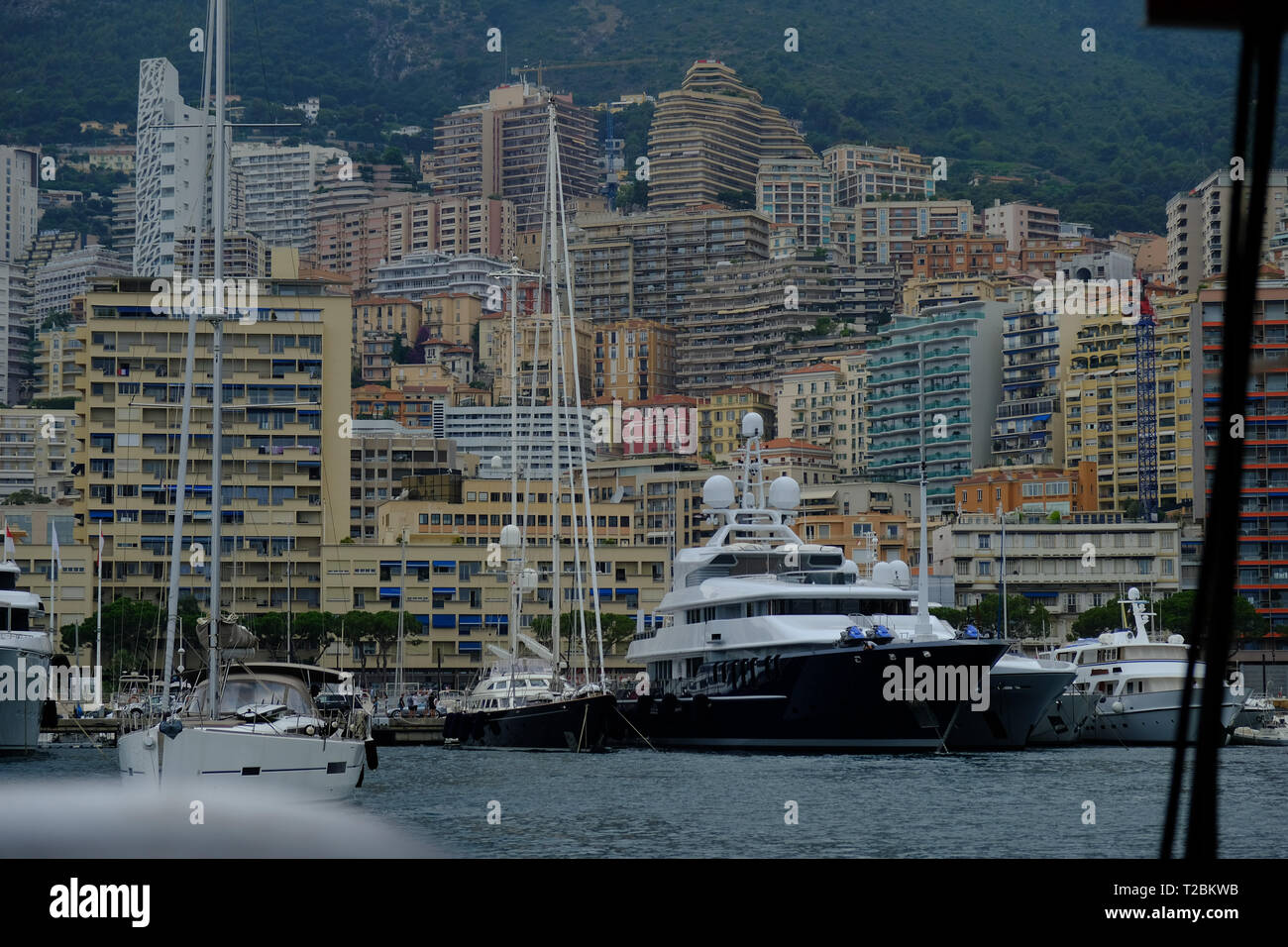 the port of Montecarlo, in the principality of Monaco between ...