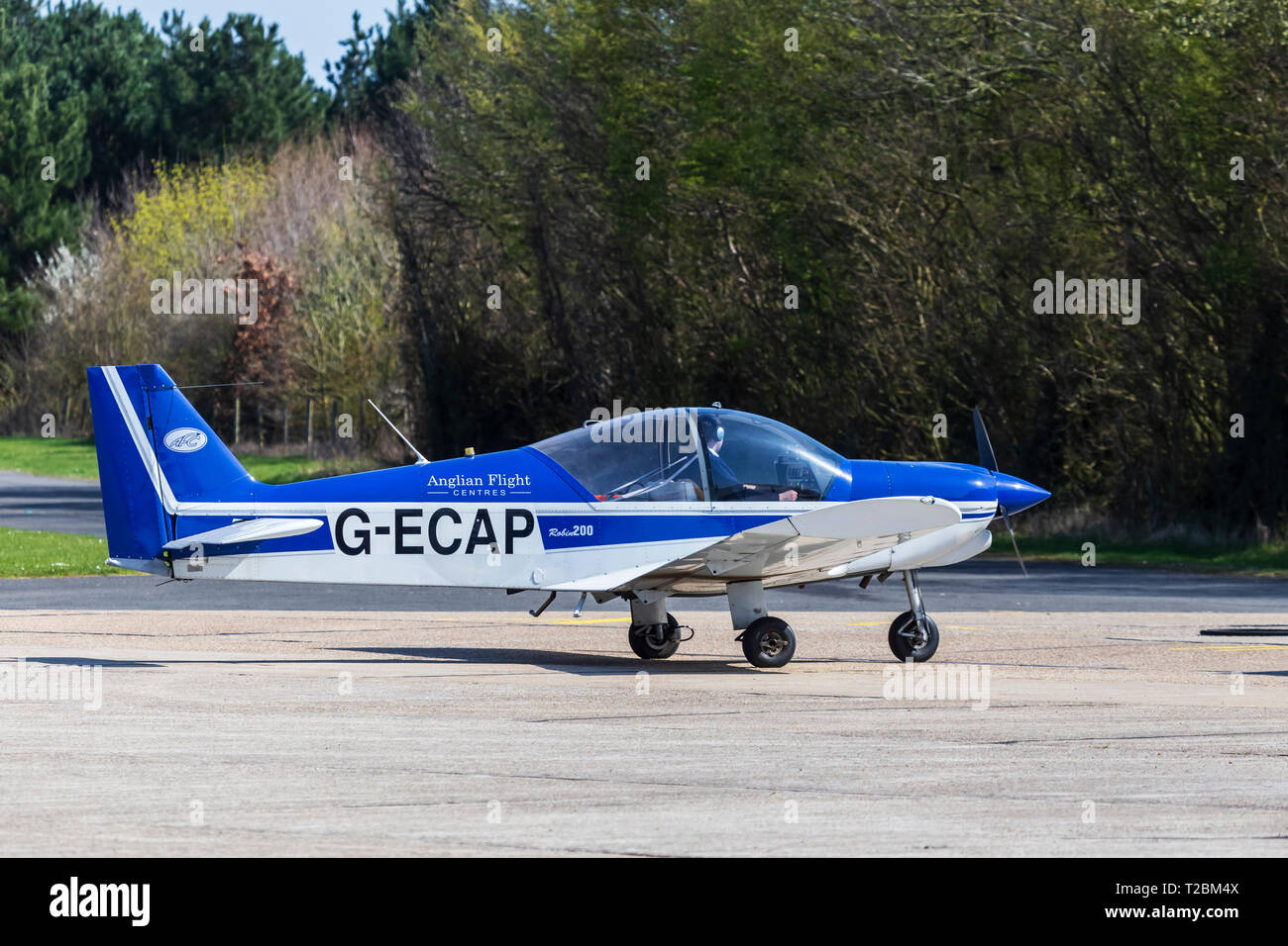 Single Engined Light Aircraft Used for Pilot Training Stock Photo - Alamy