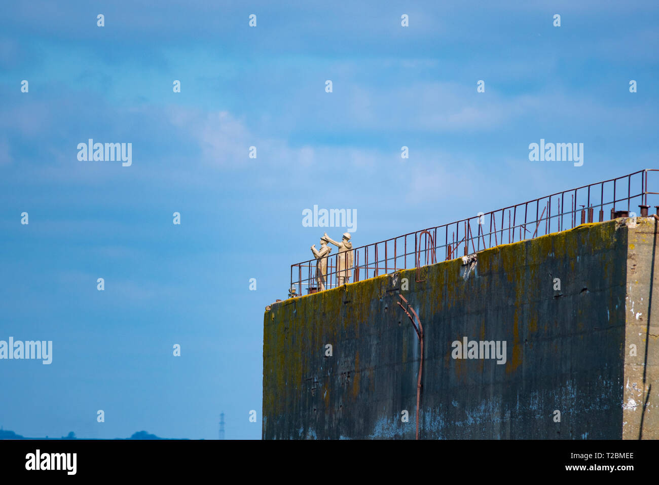 Portland Mulberry Harbour Phoenix Units Stock Photo - Alamy