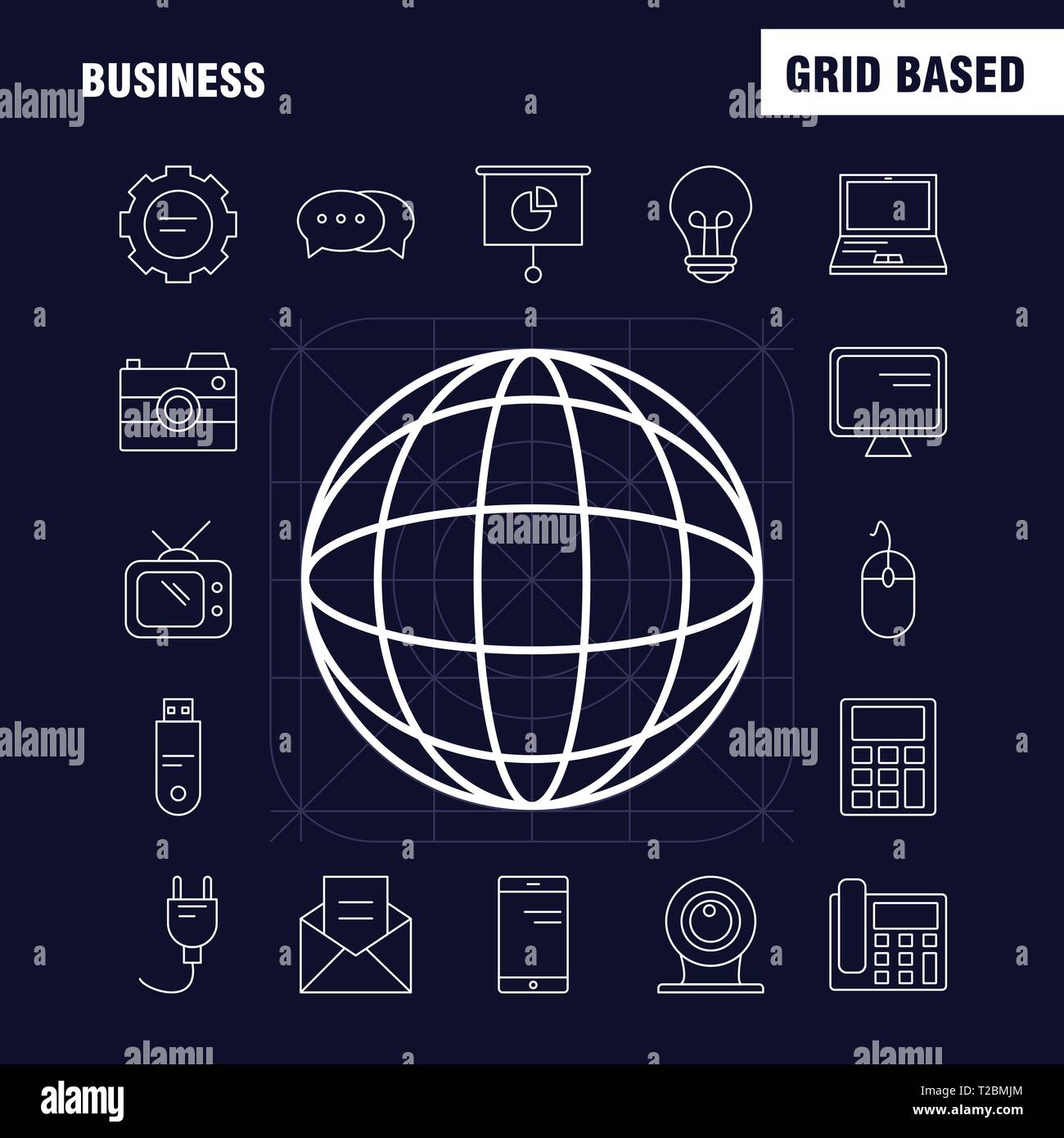 Business Line Icon for Web, Print and Mobile UX/UI Kit. Such as: Math ...
