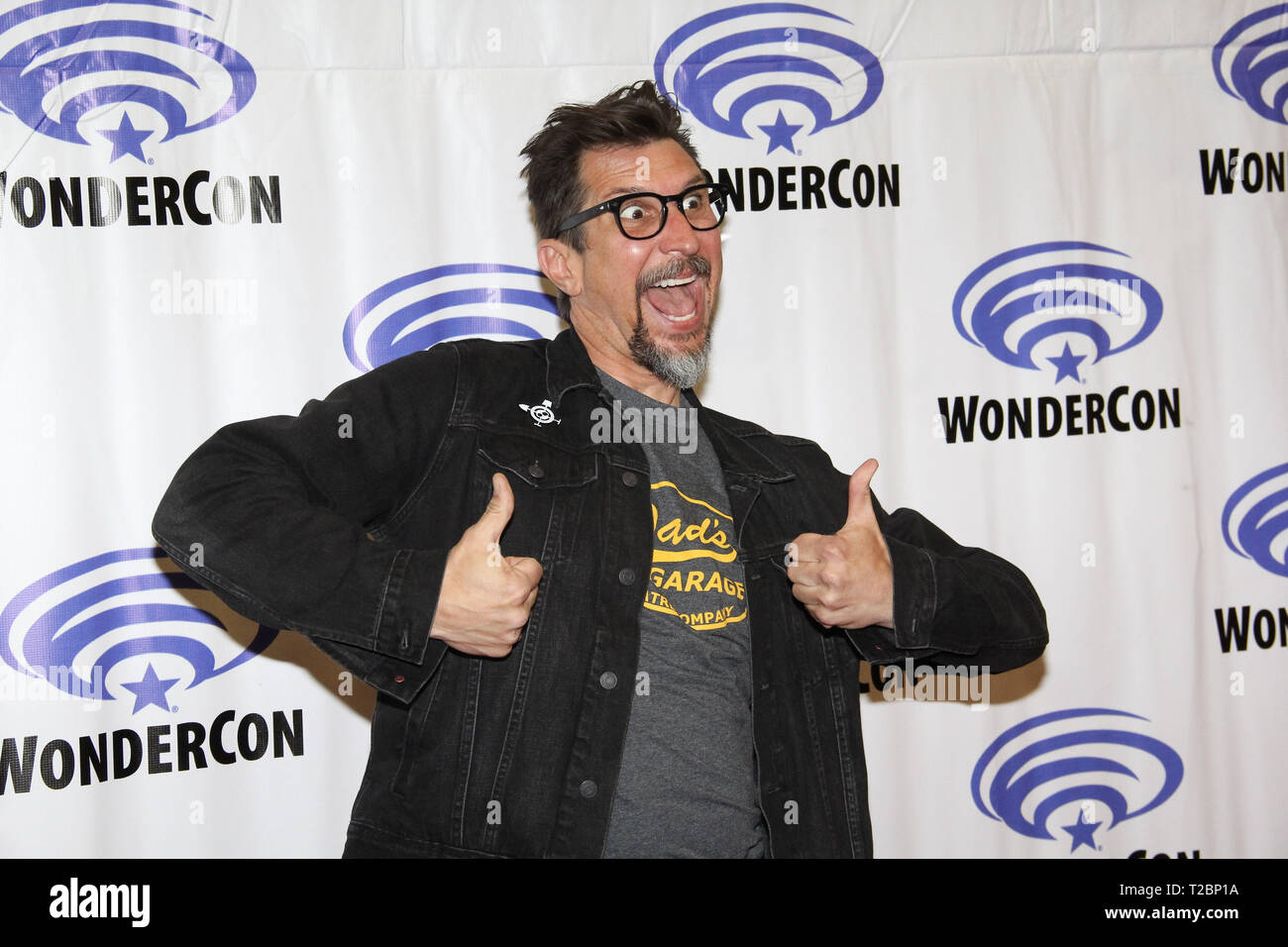 Lucky Yates promotes "FX's Archer" at WonderCon 2019 on Day 2 held at ...