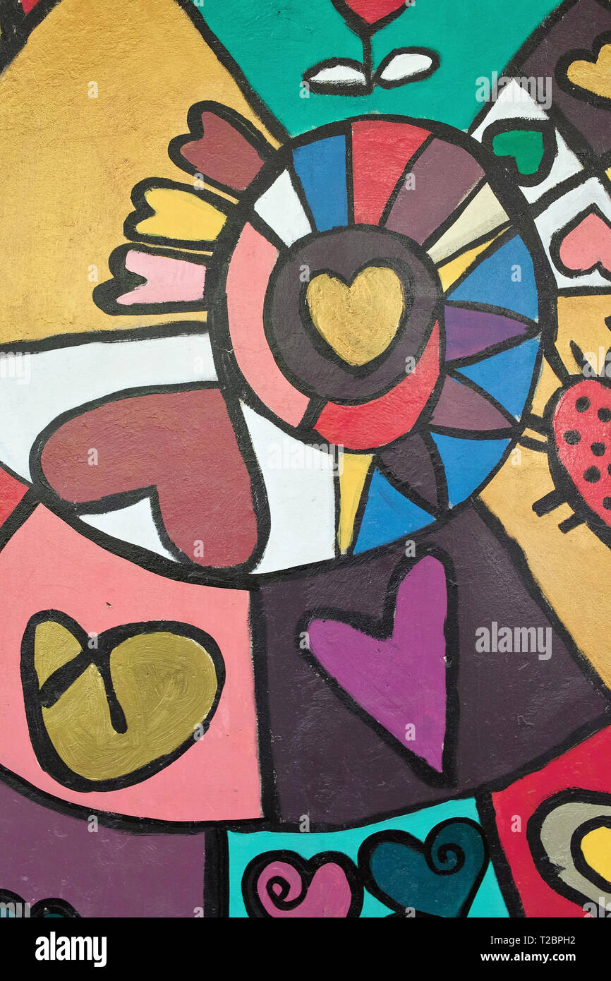 Cartoon style mural hi-res stock photography and images - Alamy