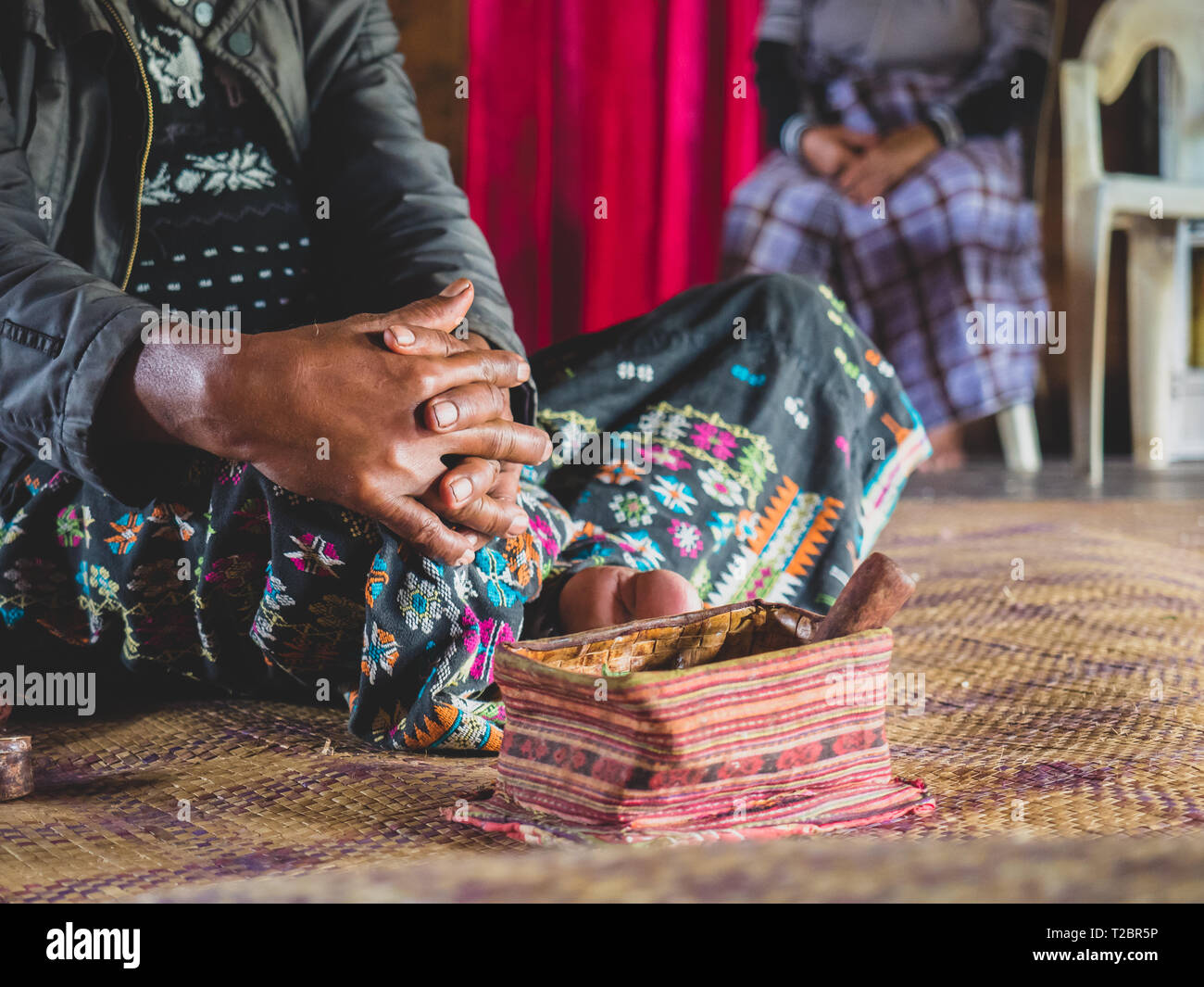 Hands of local tribe member. Old man hands concept. The People of ...