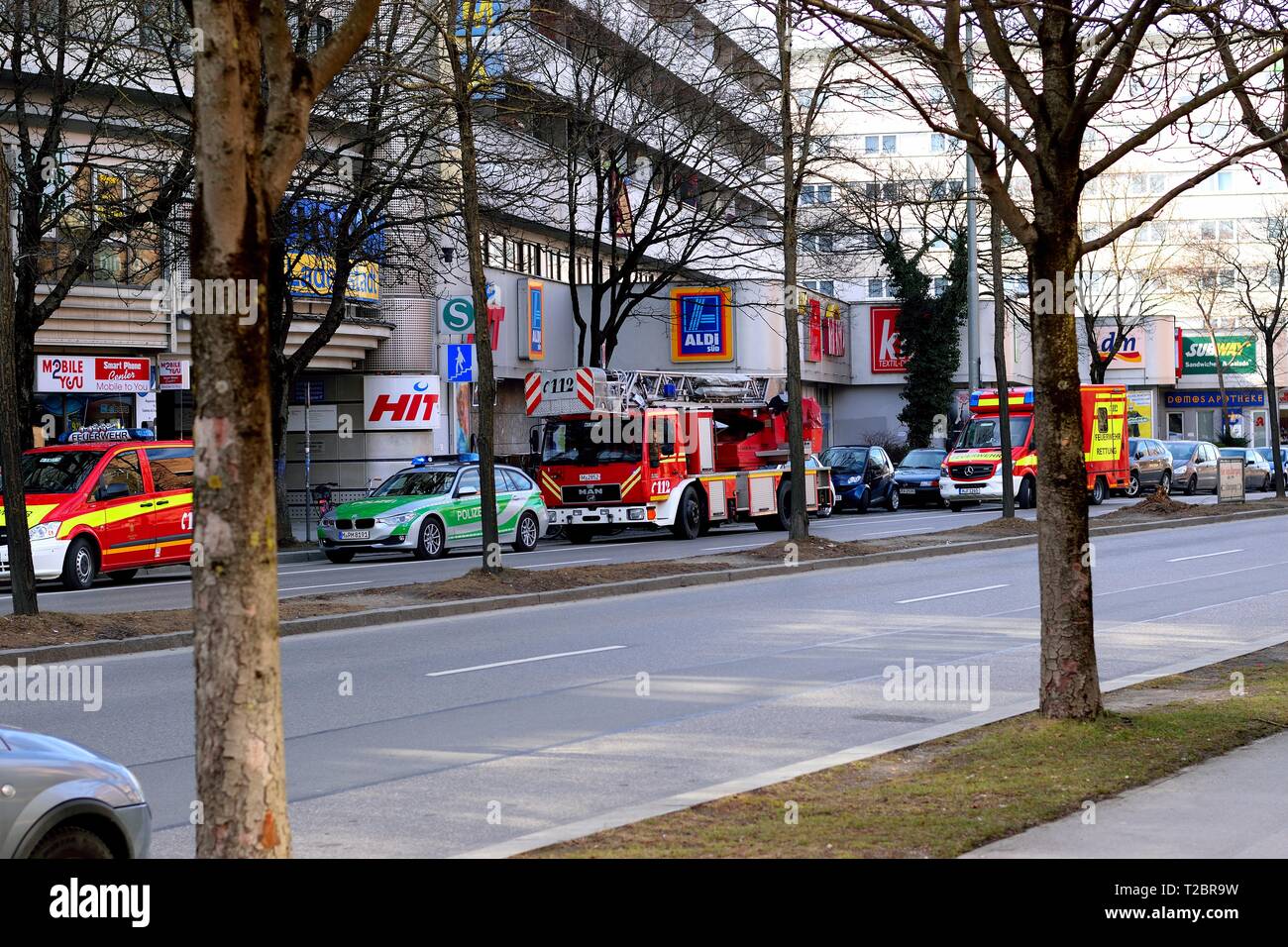 Emergency vehicles on the streets of Munich,Germany Stock Photo - Alamy