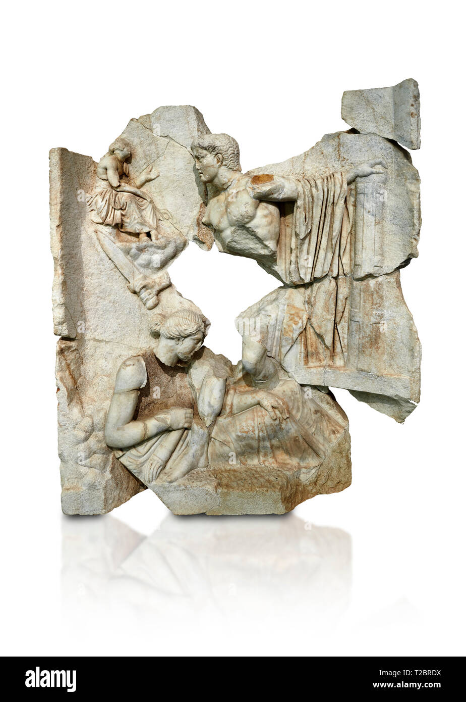 RomanSebasteion relief sculpture of Orestes At Delphi Aphrodisias ...