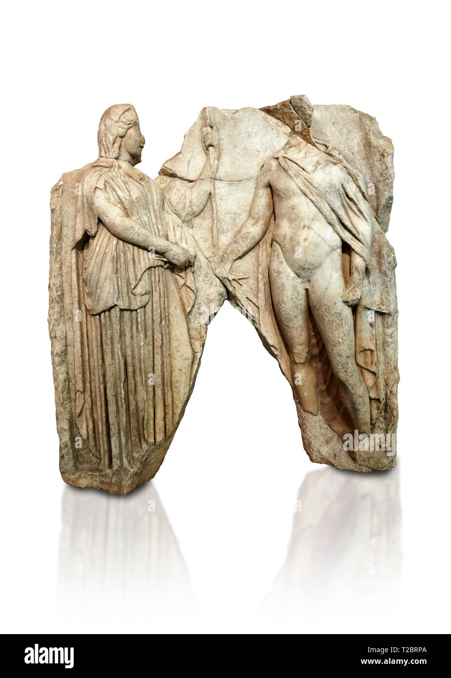 Roman Sebasteion relief sculpture of Demeter and Triptolemos ...