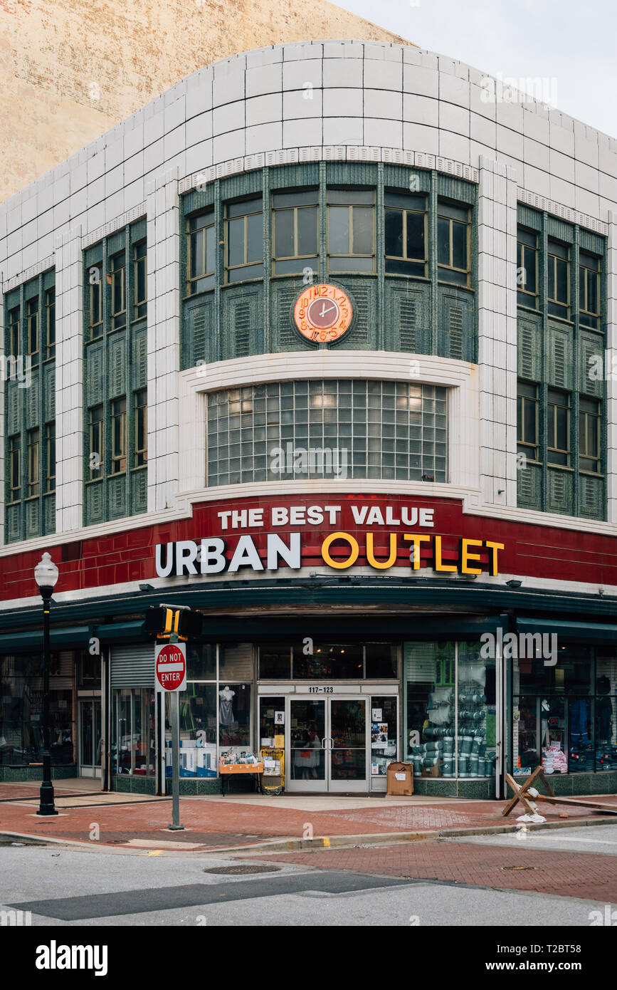 Urban Outlet, in downtown Baltimore, Maryland Stock Photo - Alamy