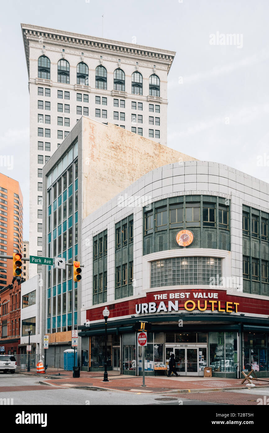 Urban Outlet, in downtown Baltimore, Maryland Stock Photo - Alamy