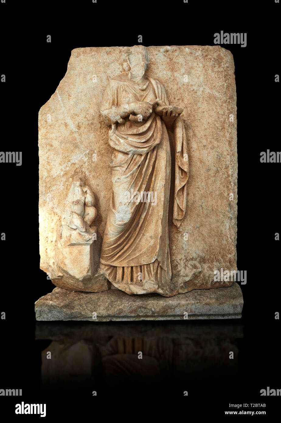 Roman Sebasteion relief sculpture of Hygieia, Aphrodisias Museum ...