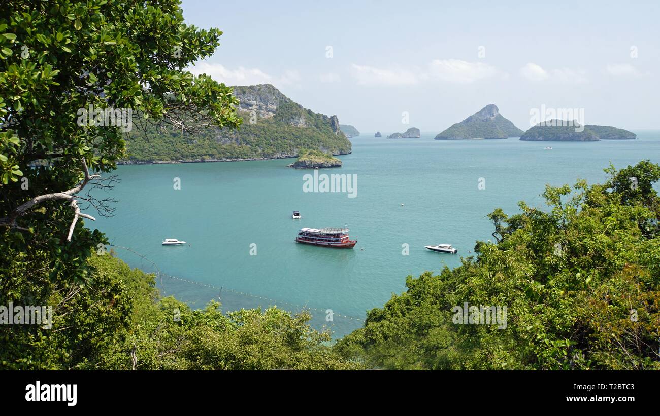 tropical beach on kok mae koh island in thailand Stock Photo - Alamy