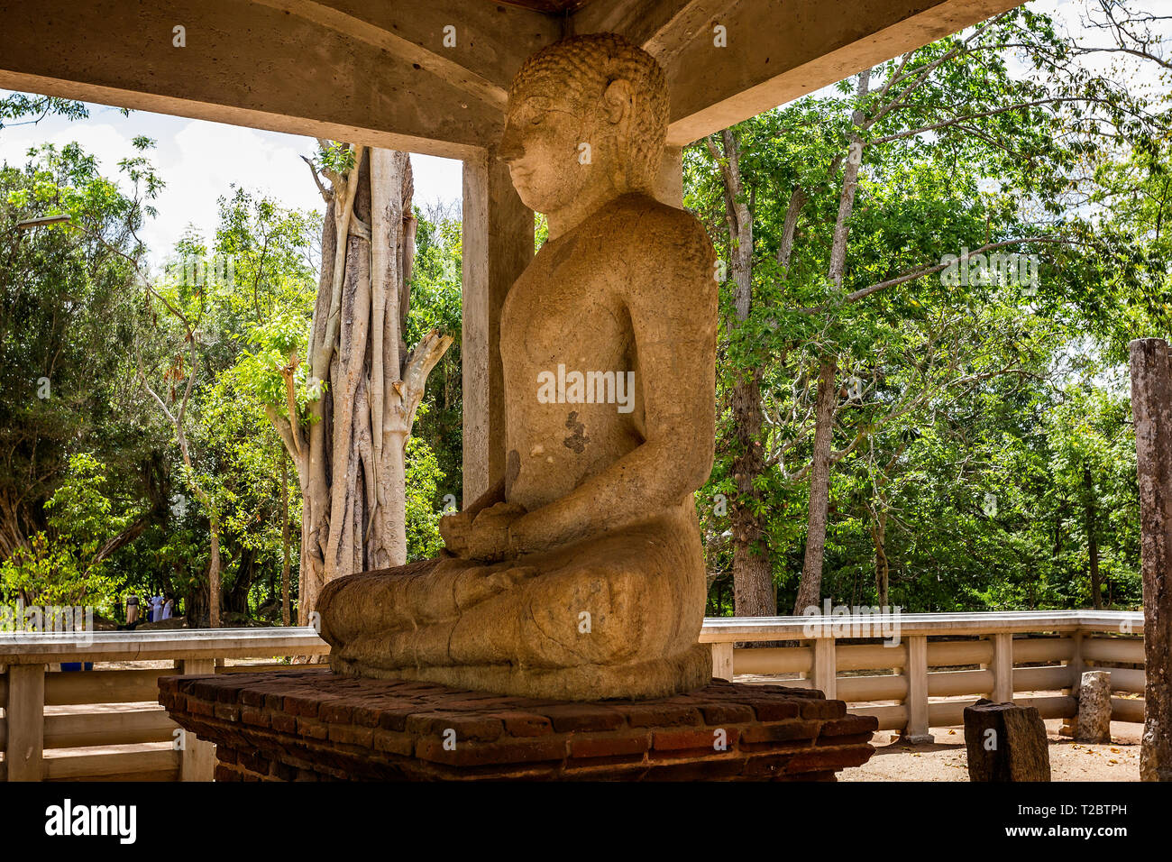 Samadhi Buddha statue in Anuradhapura, Sri Lanka on 17 September 2016 ...
