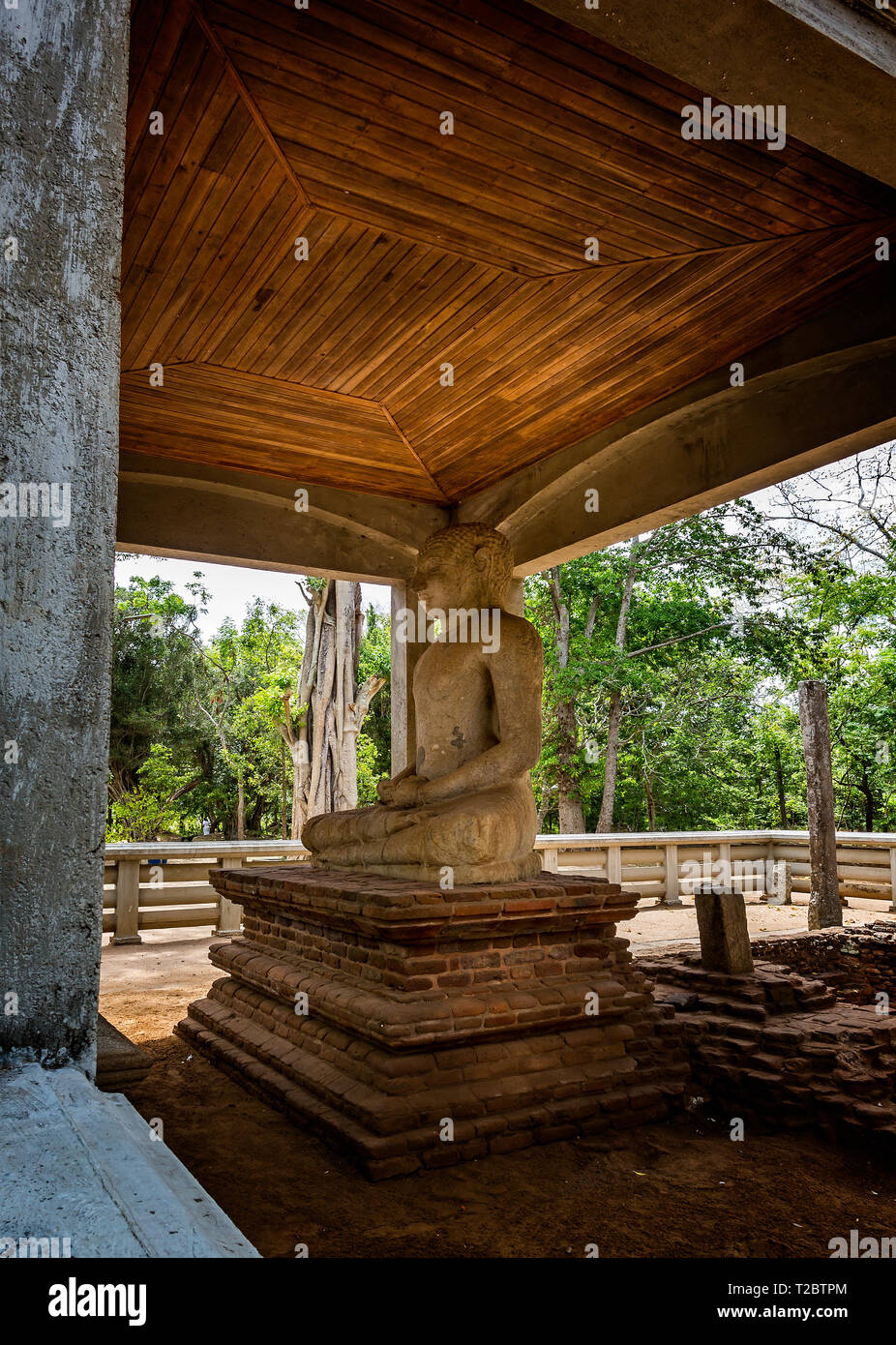 Samadhi Buddha statue in Anuradhapura, Sri Lanka on 17 September 2016 ...