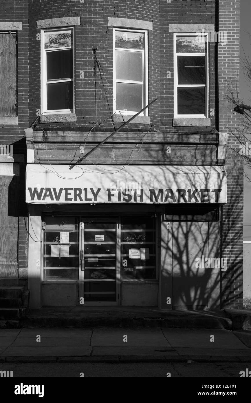 Waverly Fish Market, in Baltimore, Maryland Stock Photo - Alamy