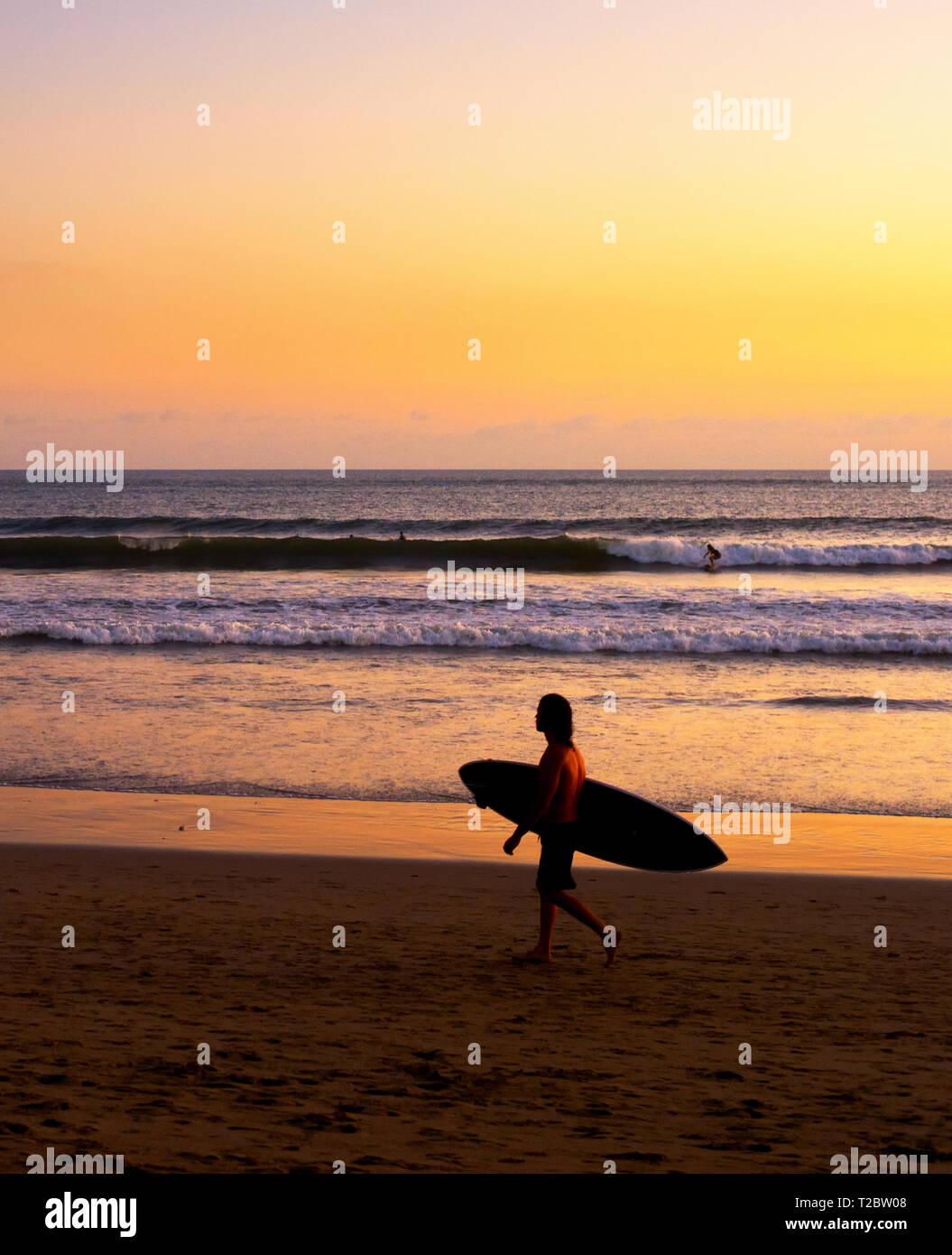 Surfer on beach hi-res stock photography and images - Alamy