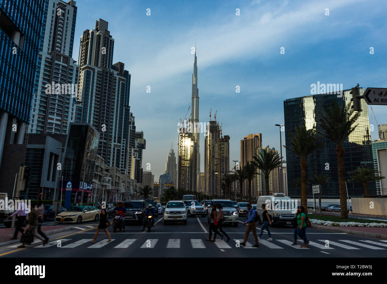 Pedestrian crossing arabic hi-res stock photography and images - Alamy