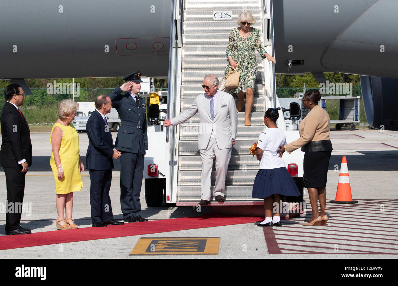 The Prince of Wales and the Duchess of Cornwall arrive at Owen Roberts ...