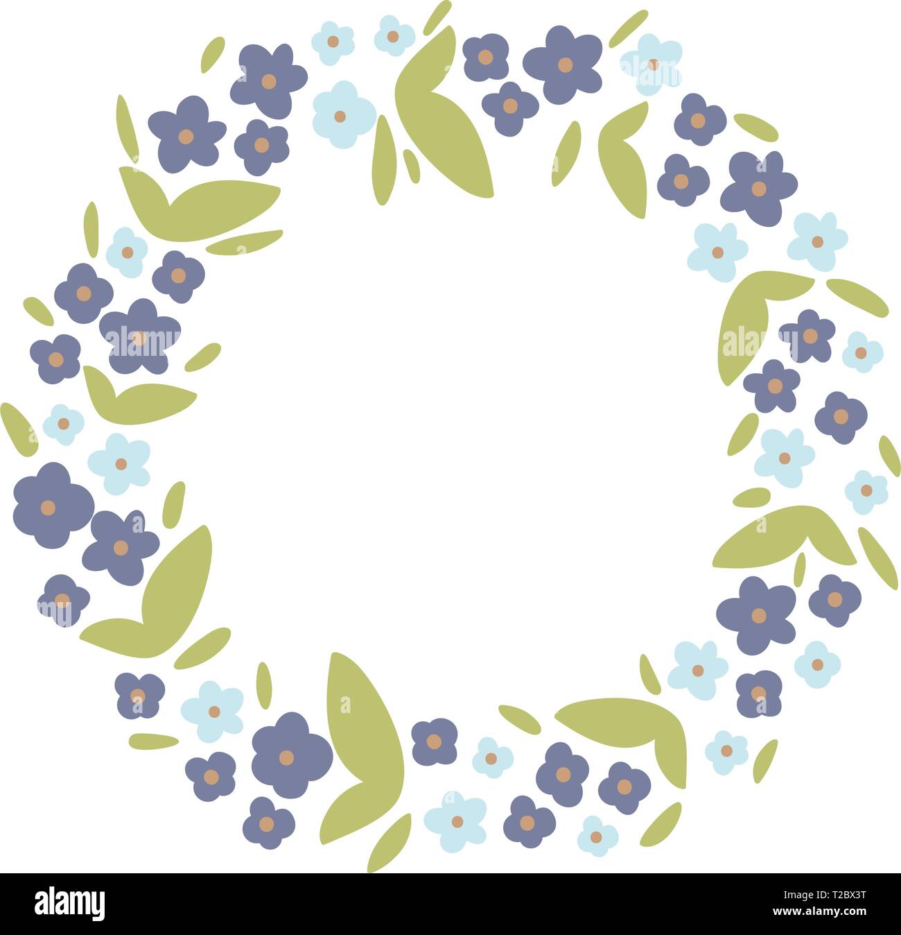 Floral border illustrated hi-res stock photography and images - Alamy