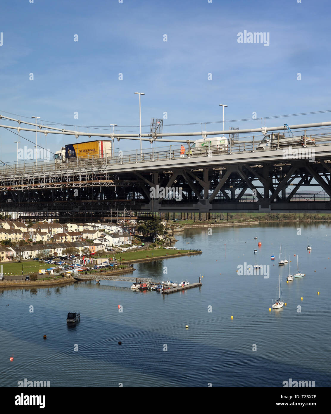 Tamar suspension bridge hi-res stock photography and images - Alamy