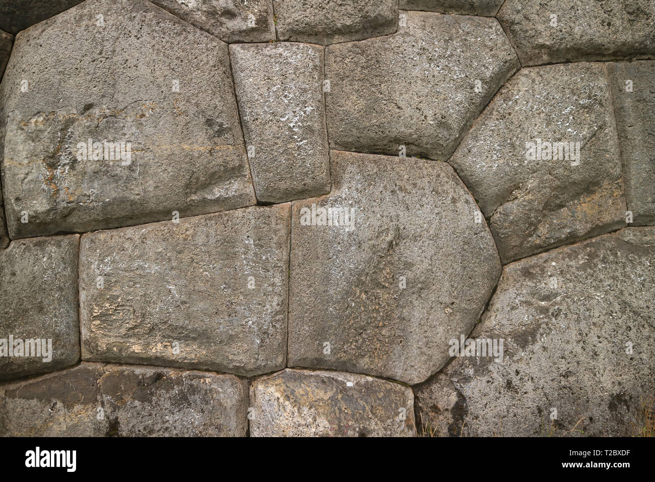 Unique Stonework of the Ancient Inca Walls of Sacsayhuaman Citadel ...