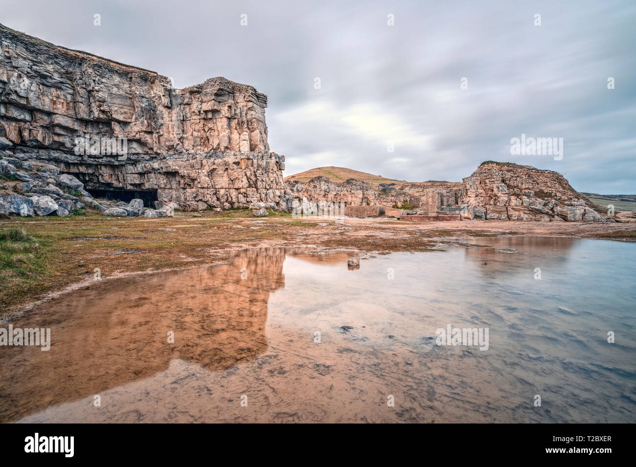 Winspit Quarry, Purbeck, Jurassic Coast, Dorset, England Stock Photo ...