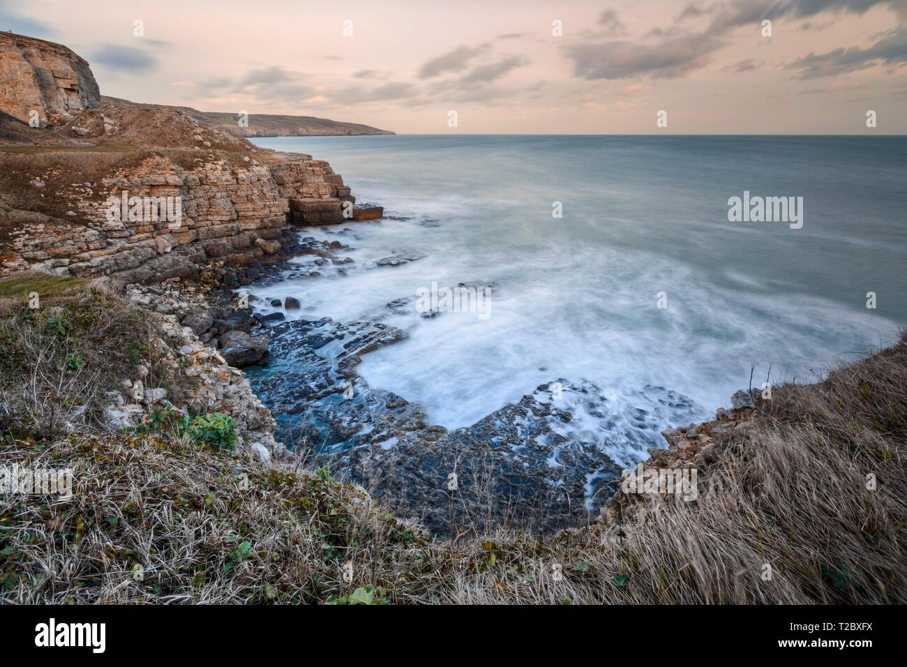 Winspit Quarry, Purbeck, Jurassic Coast, Dorset, England Stock Photo ...