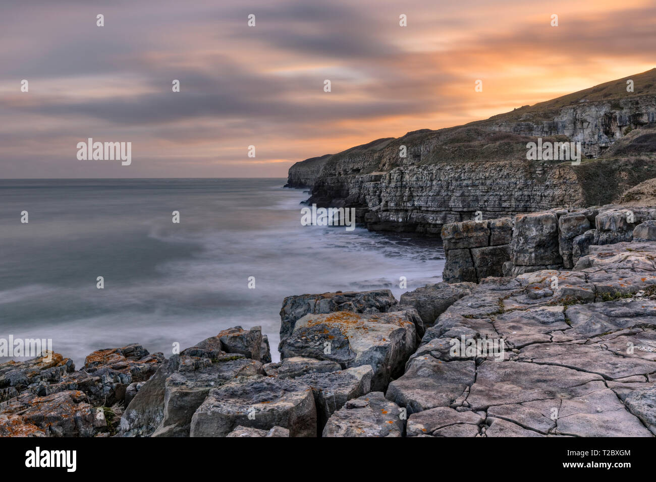 Winspit Quarry, Purbeck, Jurassic Coast, Dorset, England Stock Photo ...