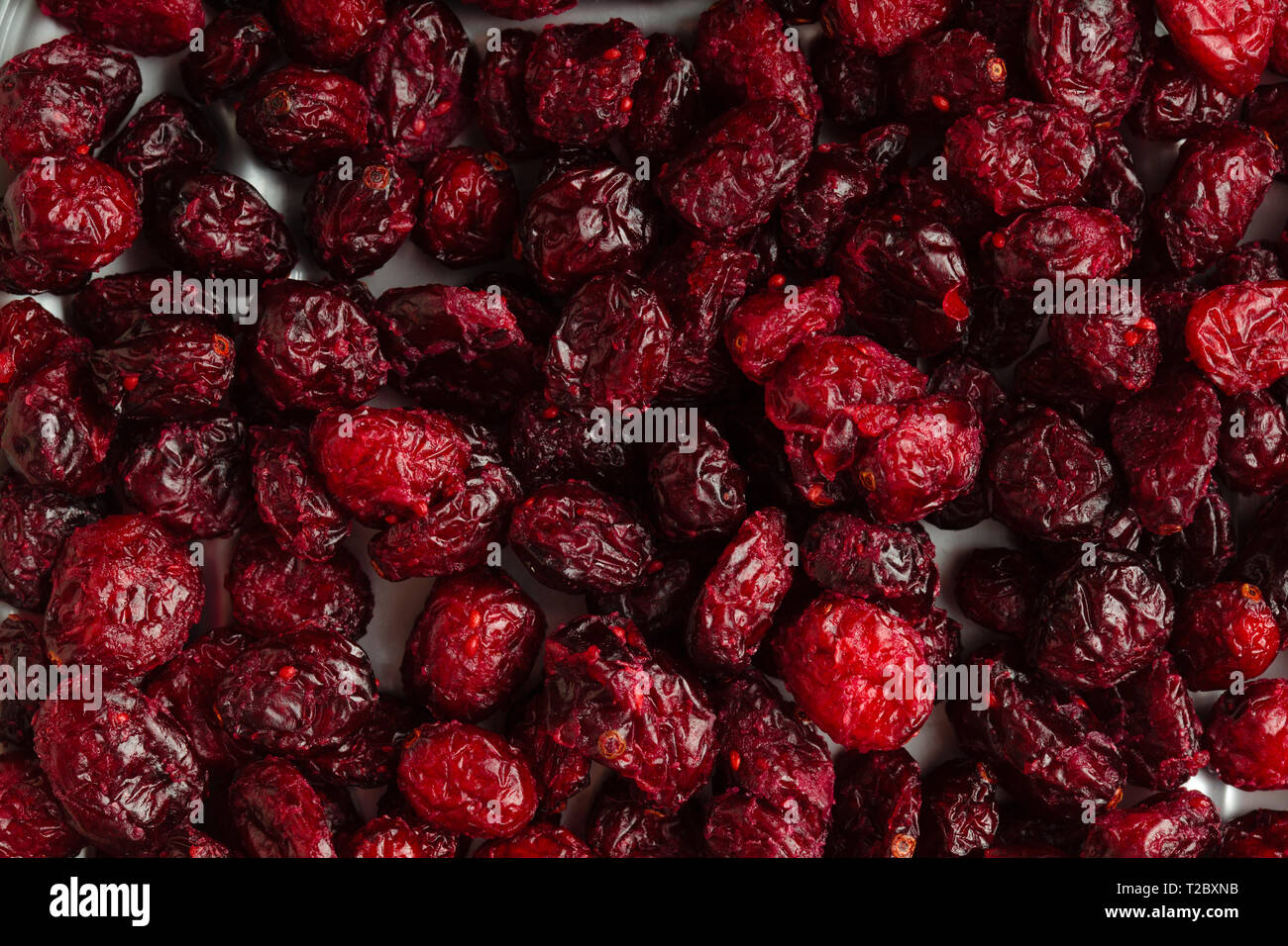 Healthy food organic nutrition. Dried cranberries cranberry fruit as ...