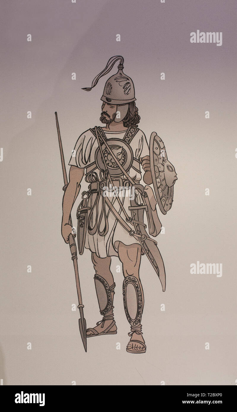 Caetra shield hi-res stock photography and images - Alamy