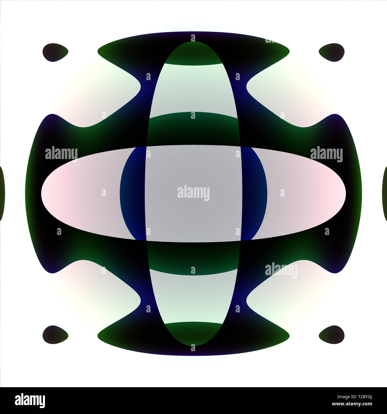 crossing forms with light colors, mainly black and white Stock Photo ...