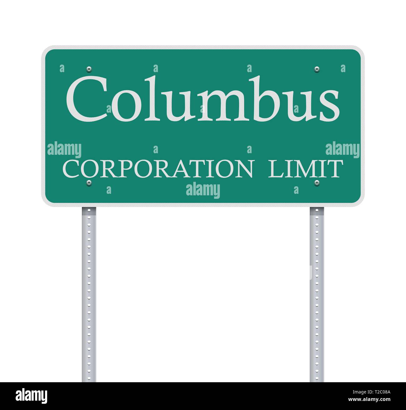 Road sign for columbus Stock Vector Images - Alamy